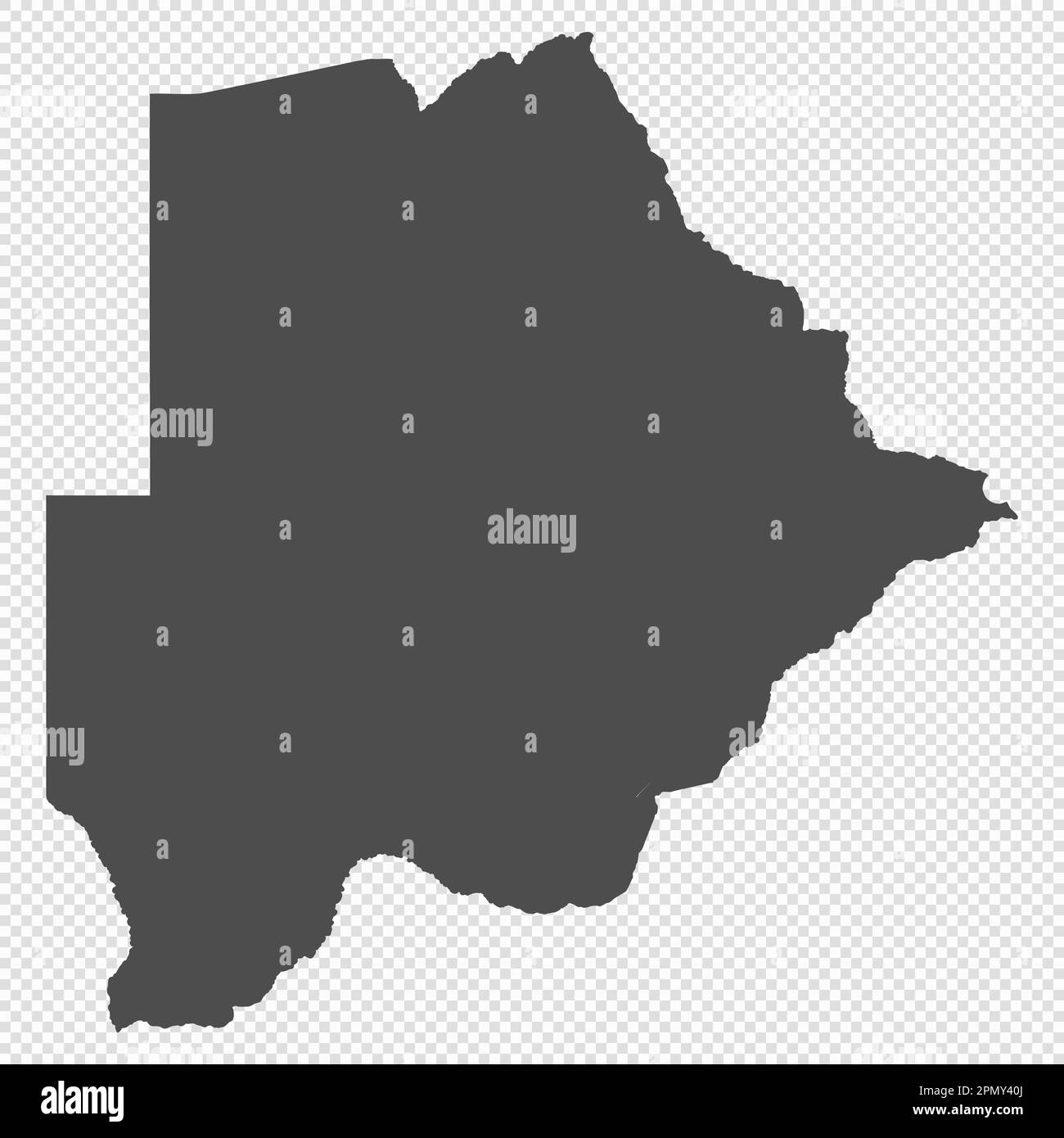 High detailed isolated map - Botswana Stock Vector Image & Art - Alamy