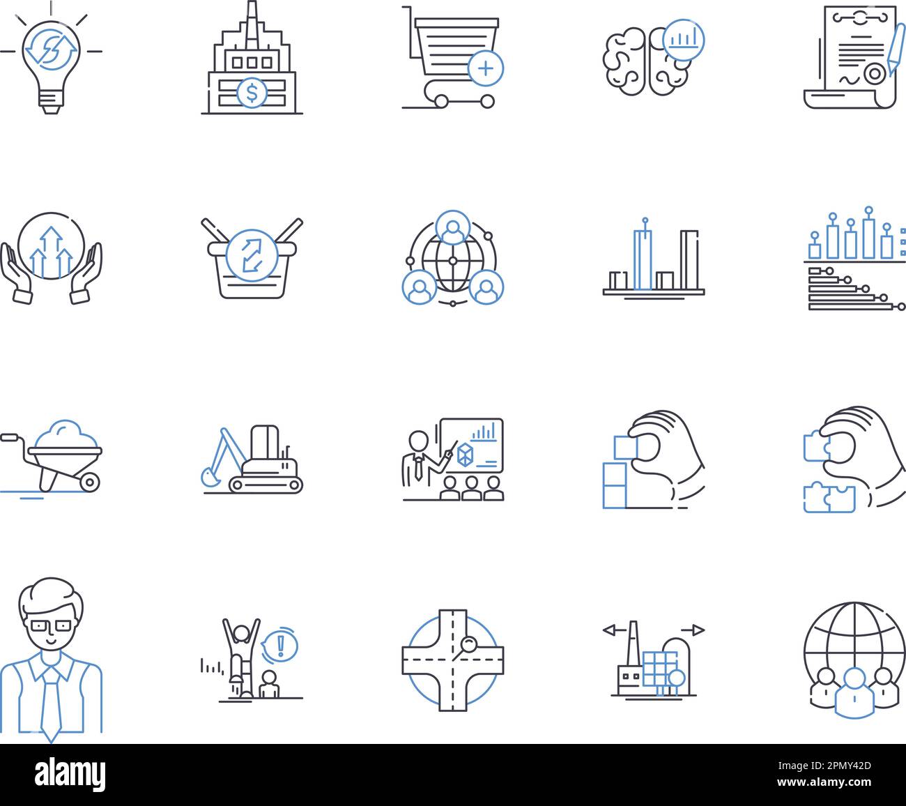 Factory workflow outline icons collection. Factories, Workflow ... Factory workflow outline icons collection. Factories, Workflow ...