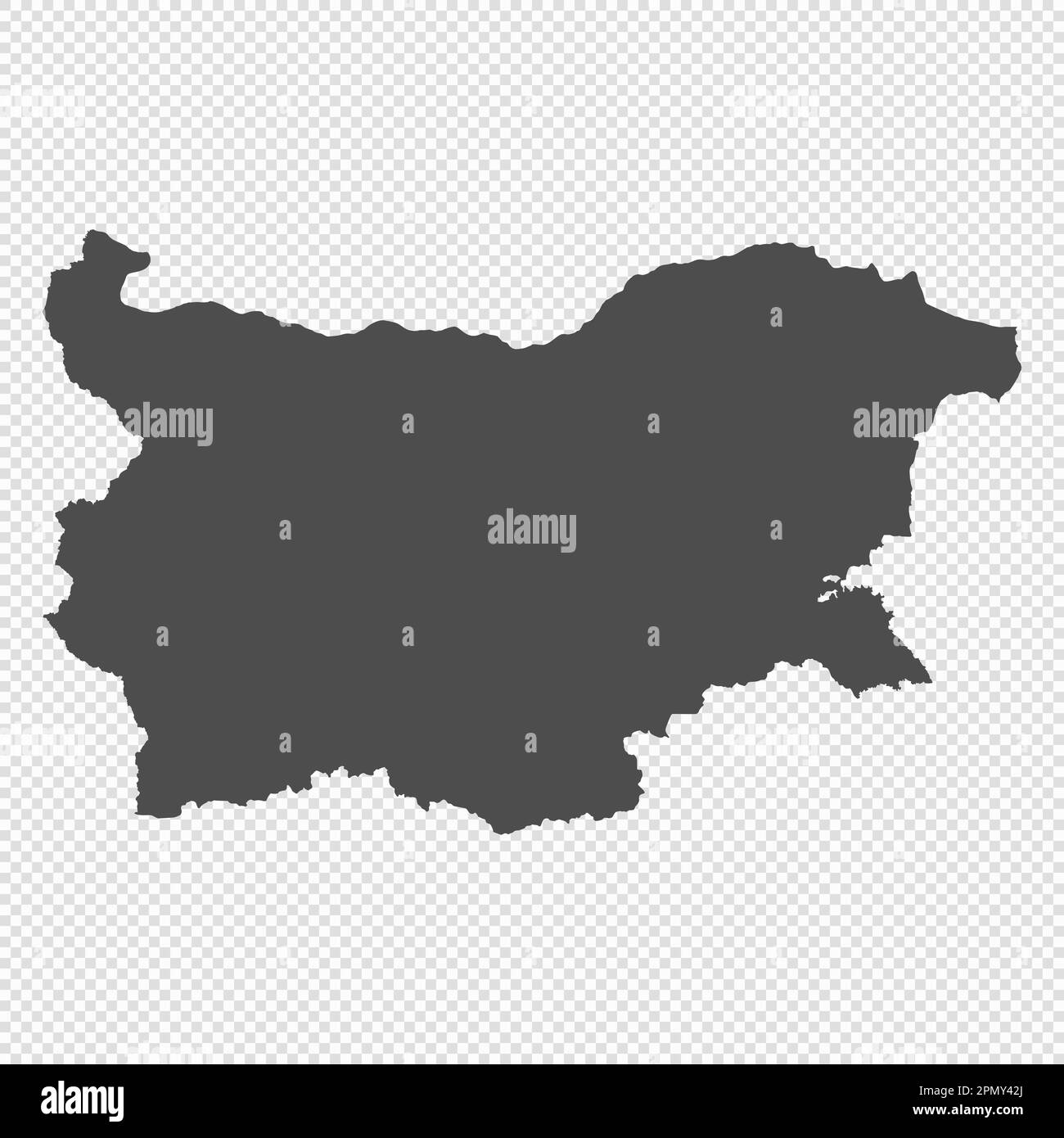 Bulgaria country map Black and White Stock Photos & Images - Alamy