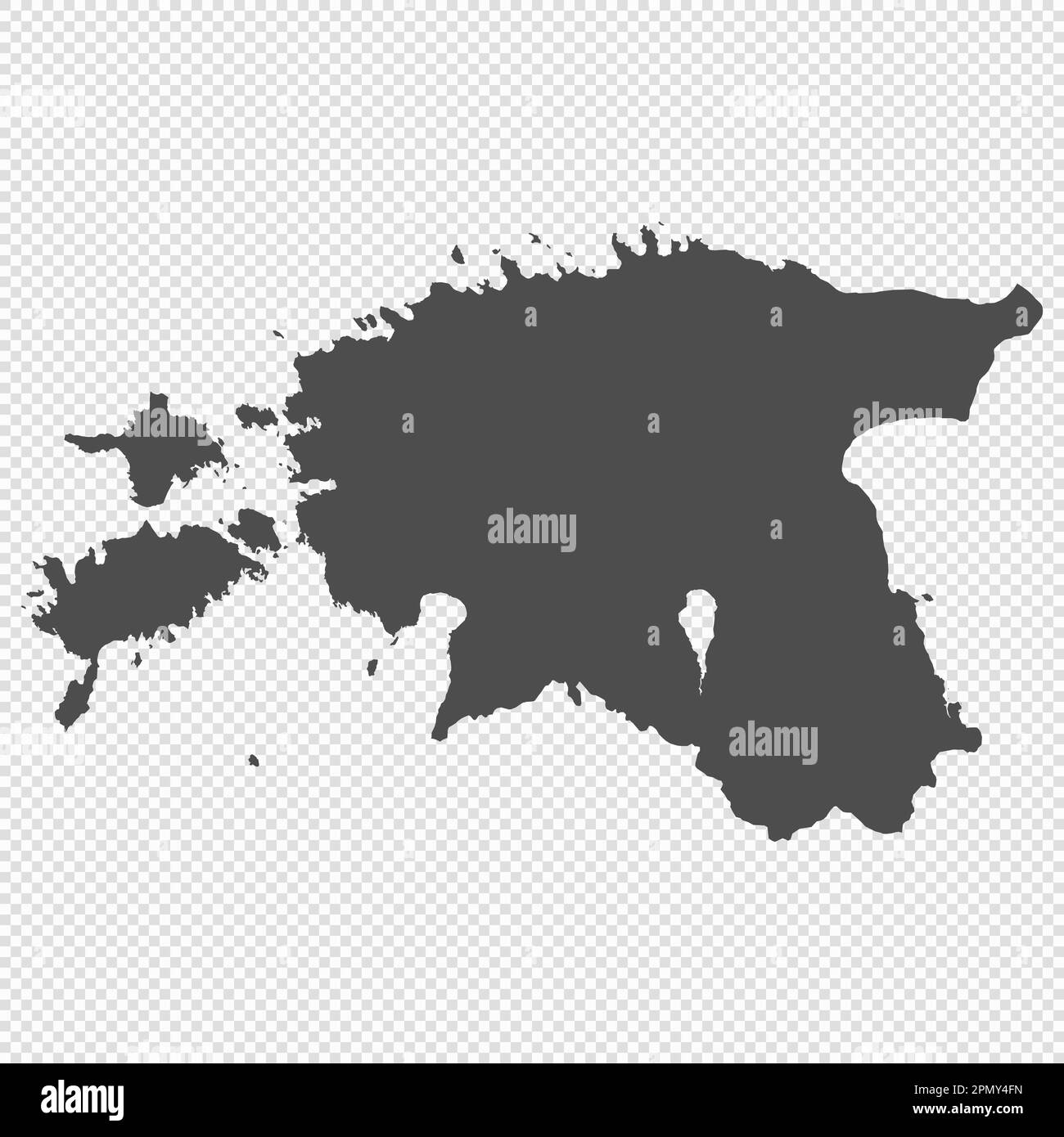 High detailed isolated map - Estonia Stock Vector Image & Art - Alamy