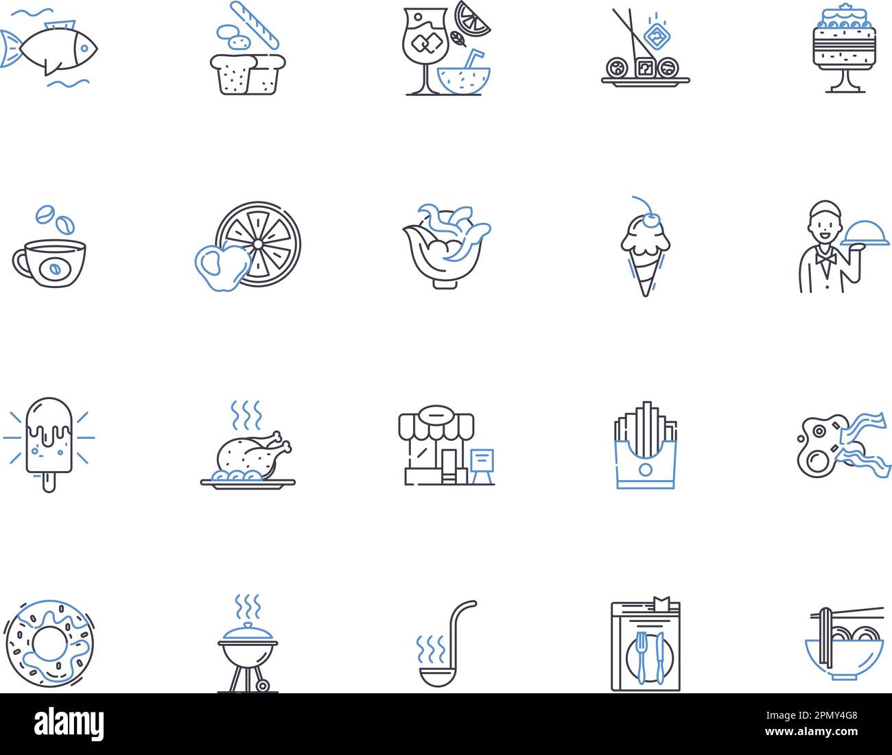 Food production outline icons collection. Food, Production, Agriculture ...