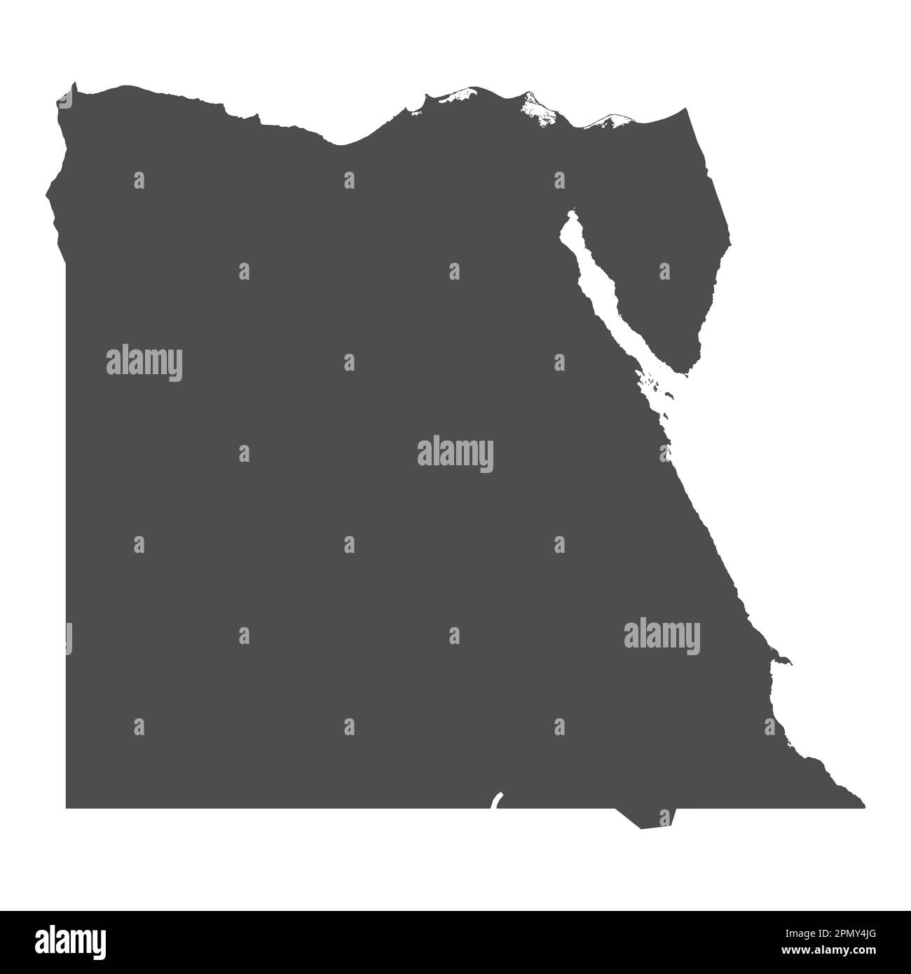 High detailed isolated map - Egypt Stock Vector Image & Art - Alamy