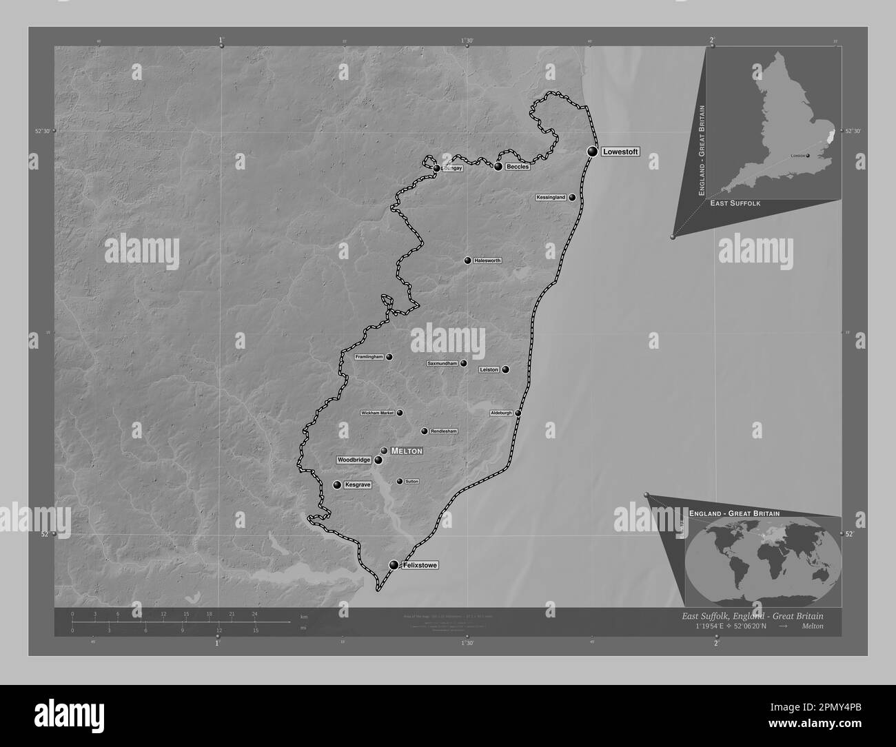 East Suffolk, non metropolitan district of England - Great Britain ...