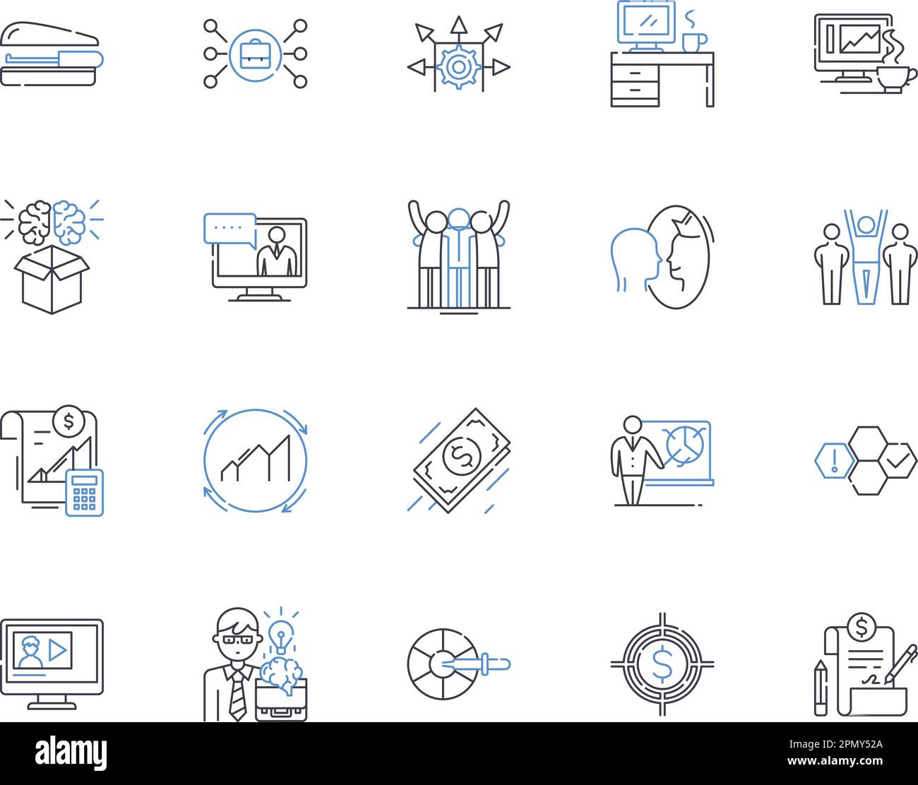 microfinance outline icons collection. Microfinance, Banking, Credit ...