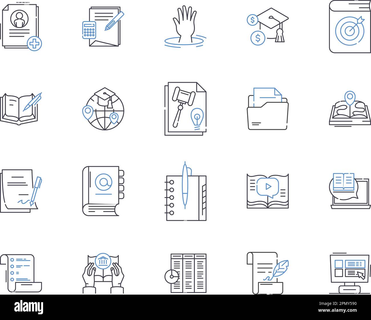 higher education outline icons collection. Universities, Colleges ...