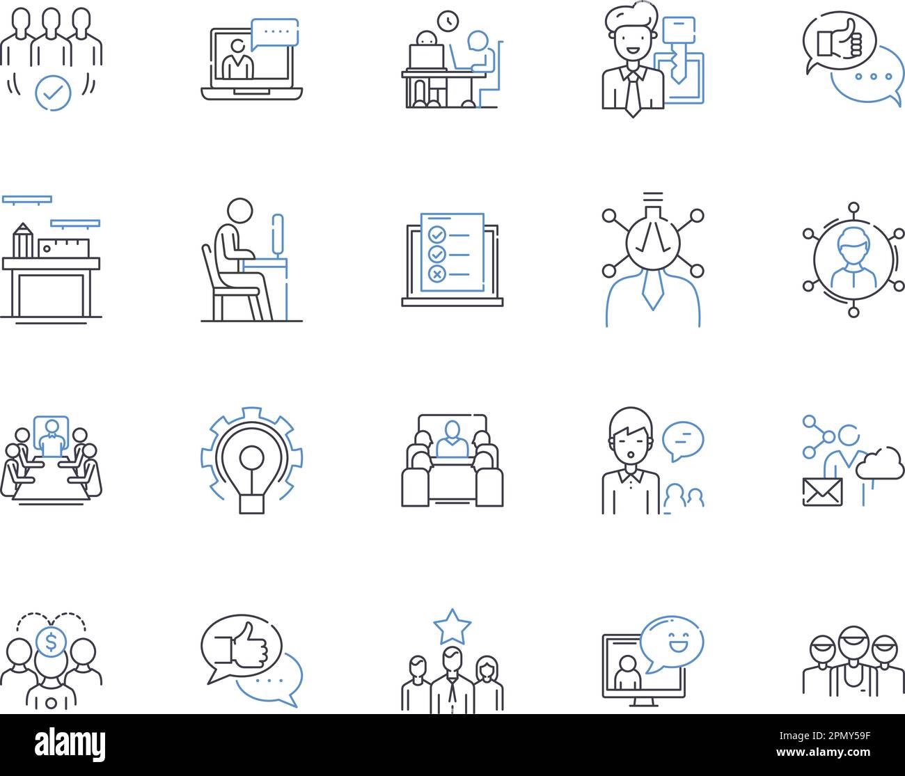 Employee development outline icons collection. Employee, Development ... Employee development outline icons collection. Employee, Development ...