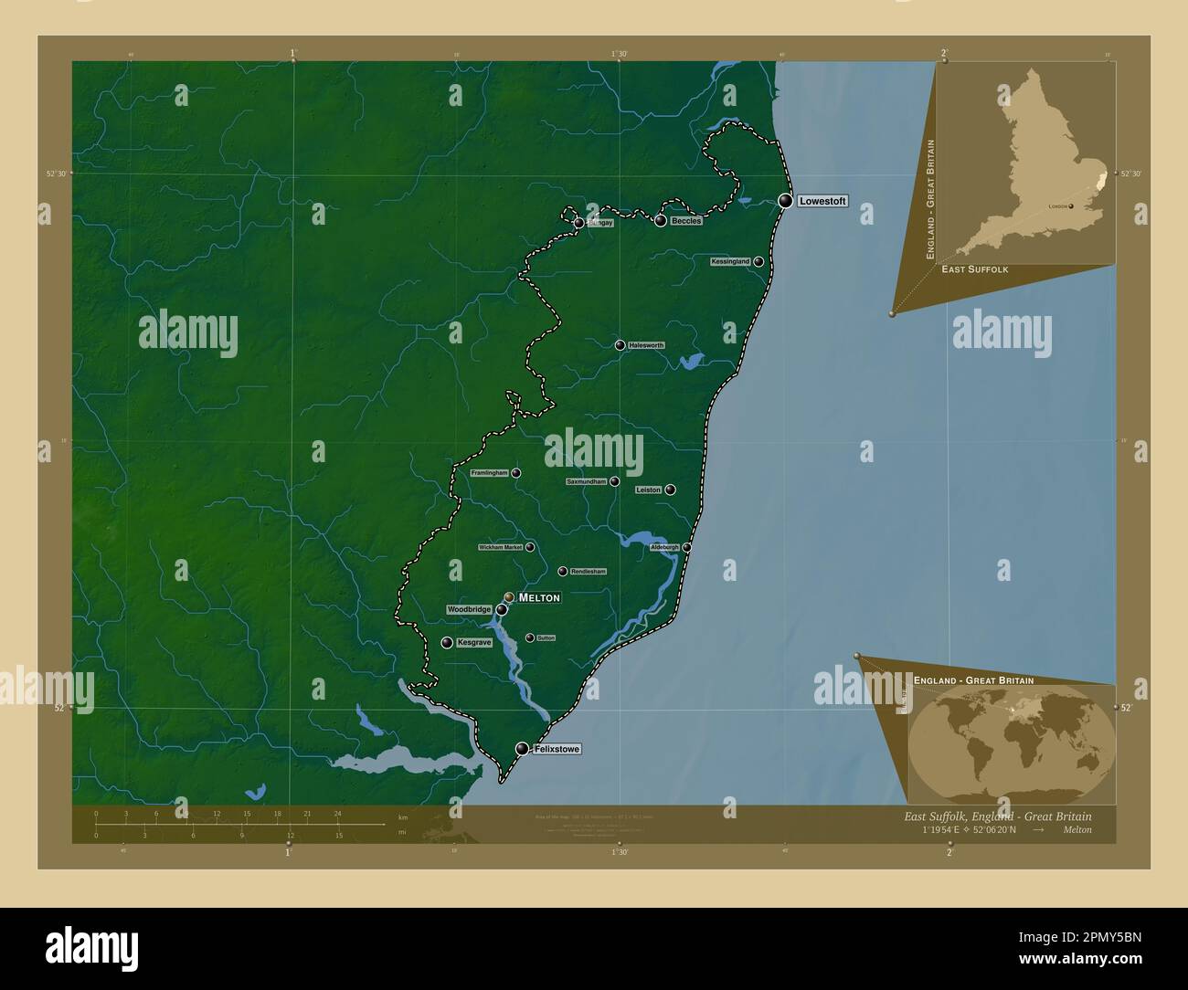 East Suffolk, non metropolitan district of England - Great Britain ...