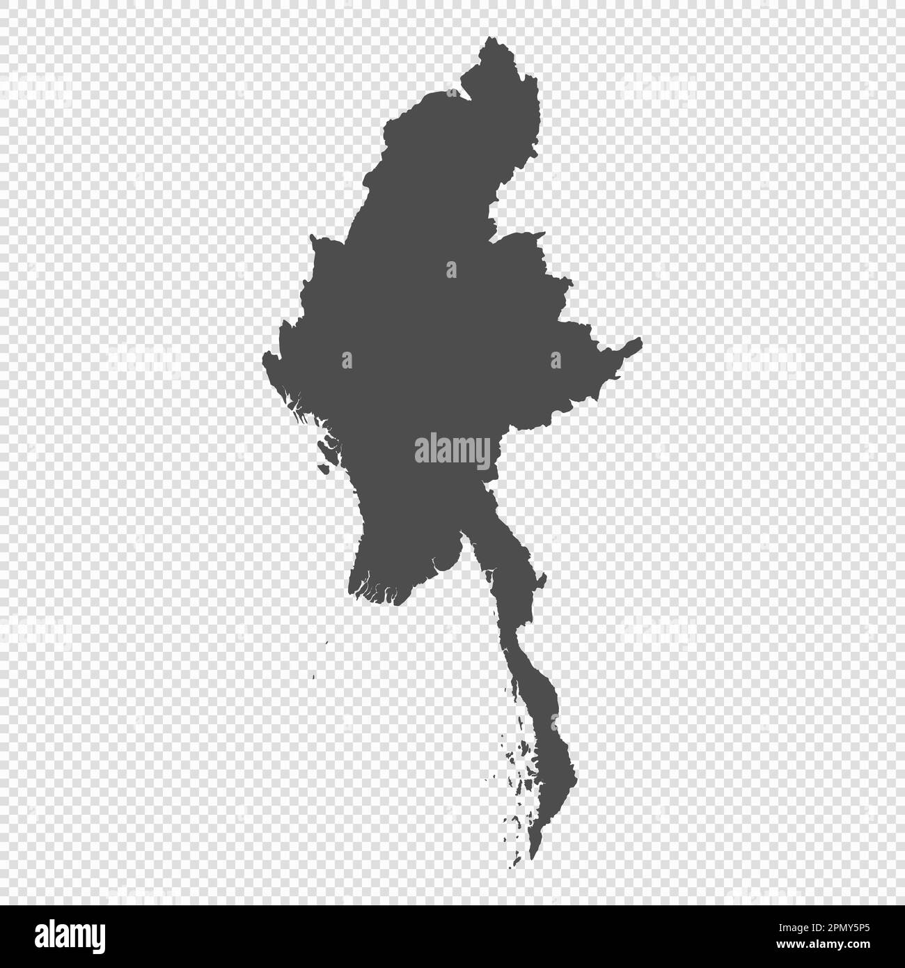 Map myanmar Black and White Stock Photos & Images - Alamy