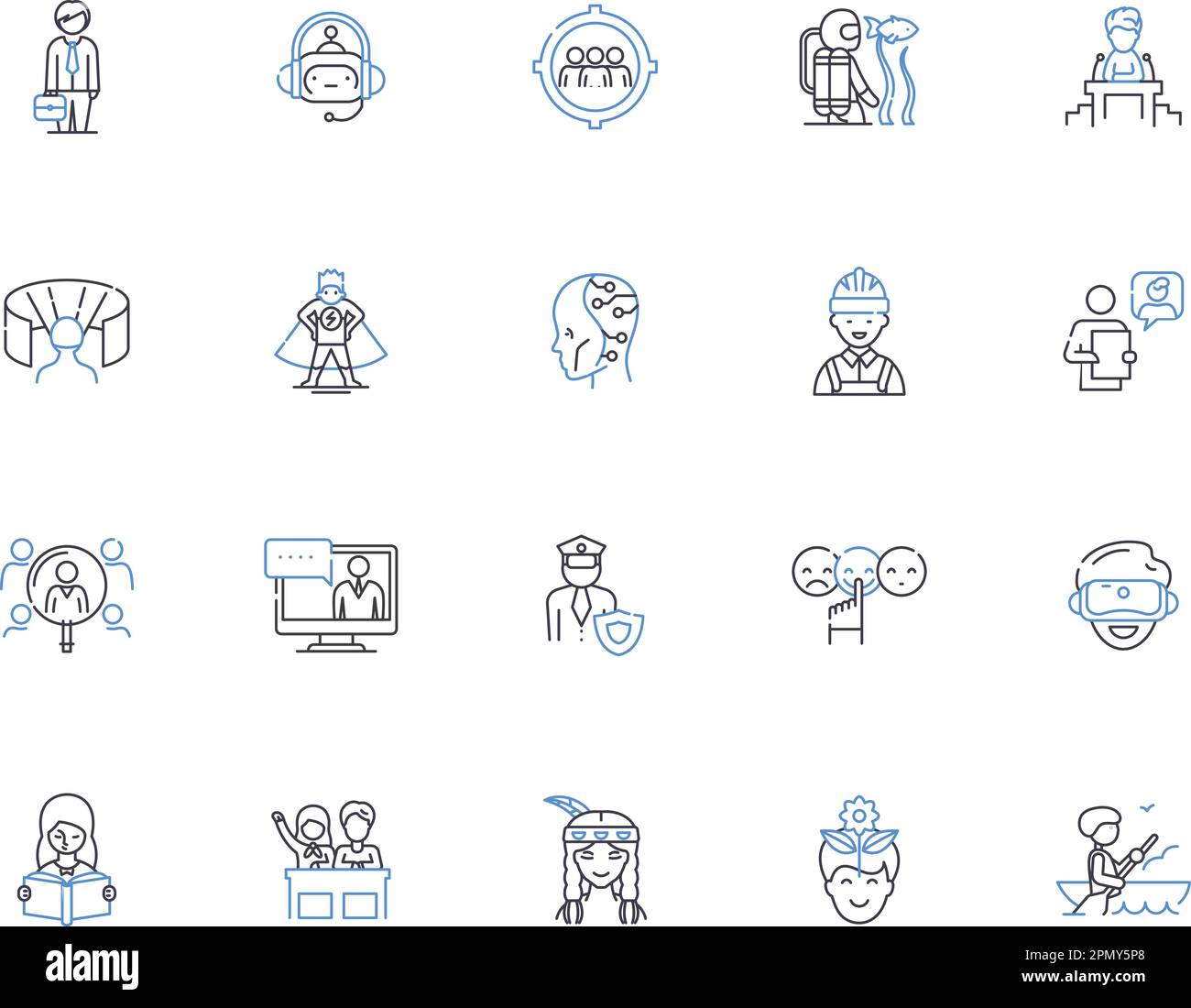 Avatars outline icons collection. Avatars, Digital, Virtual, Figures ...