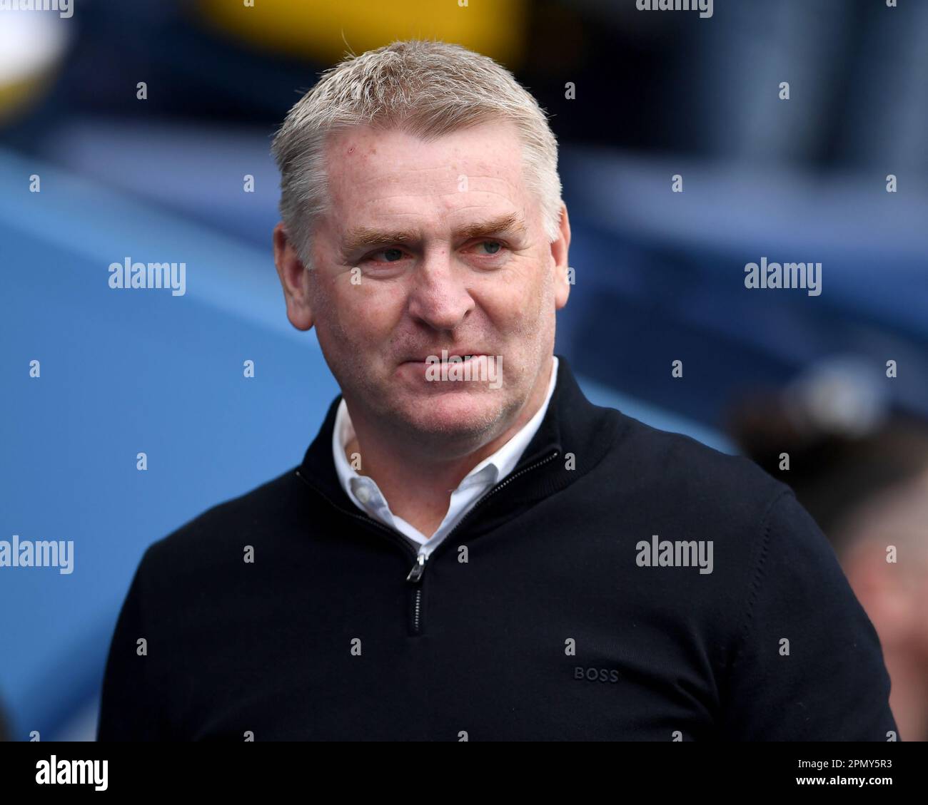 Manchester, UK. 15th Apr, 2023. Leicester City Manager Dean Smith ...