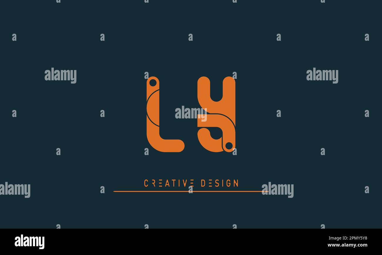 Alphabet letters Modern Creative logo LY , YL Stock Vector Image & Art ...