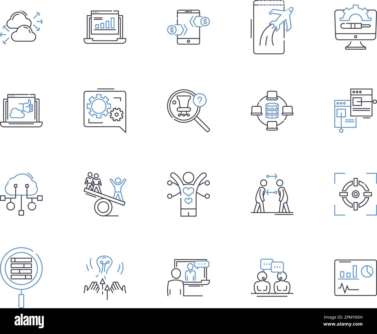 Partner relations outline icons collection. Partners, Relations ... Partner relations outline icons collection. Partners, Relations ...
