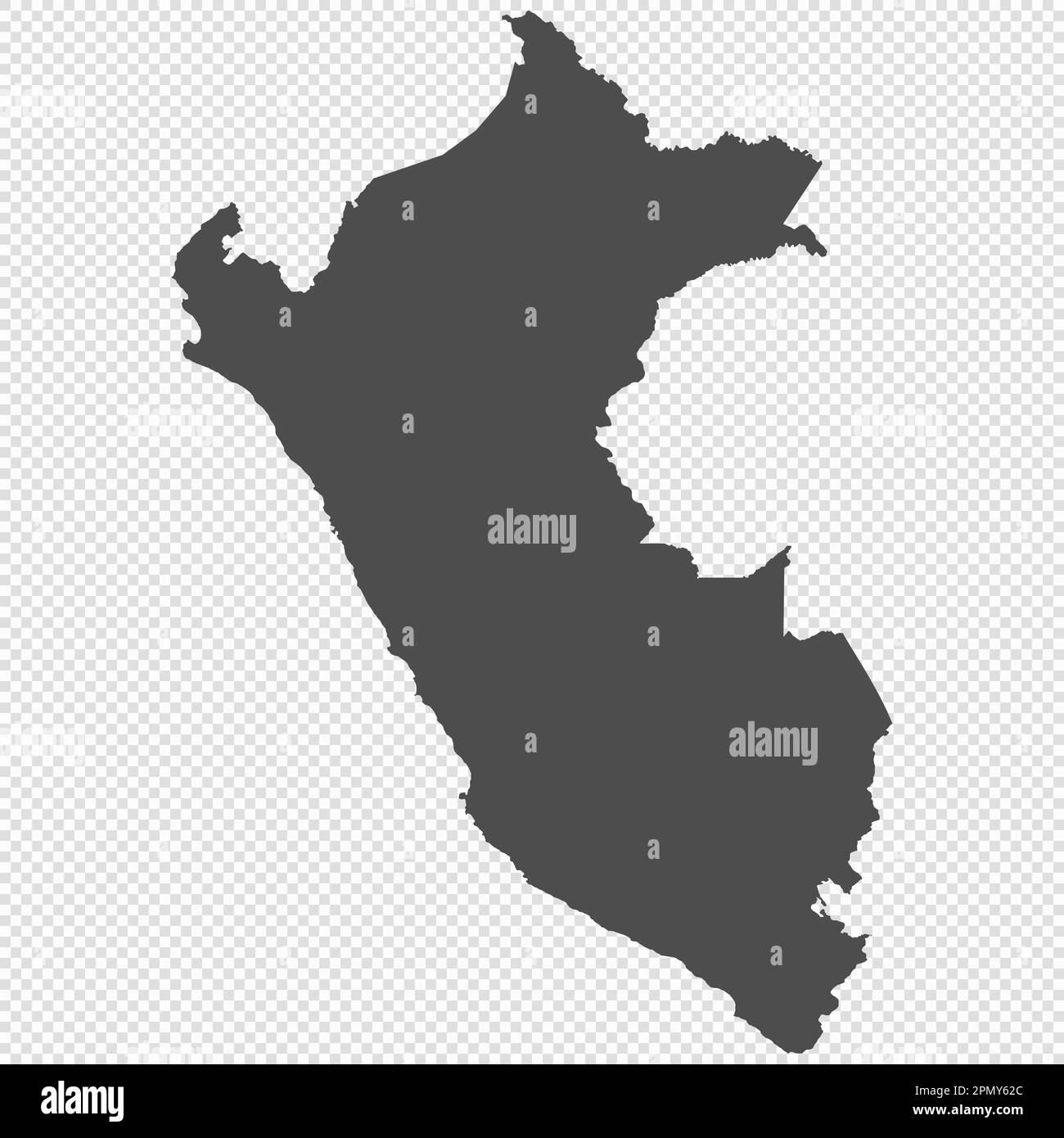 High detailed isolated map - Peru Stock Vector Image & Art - Alamy