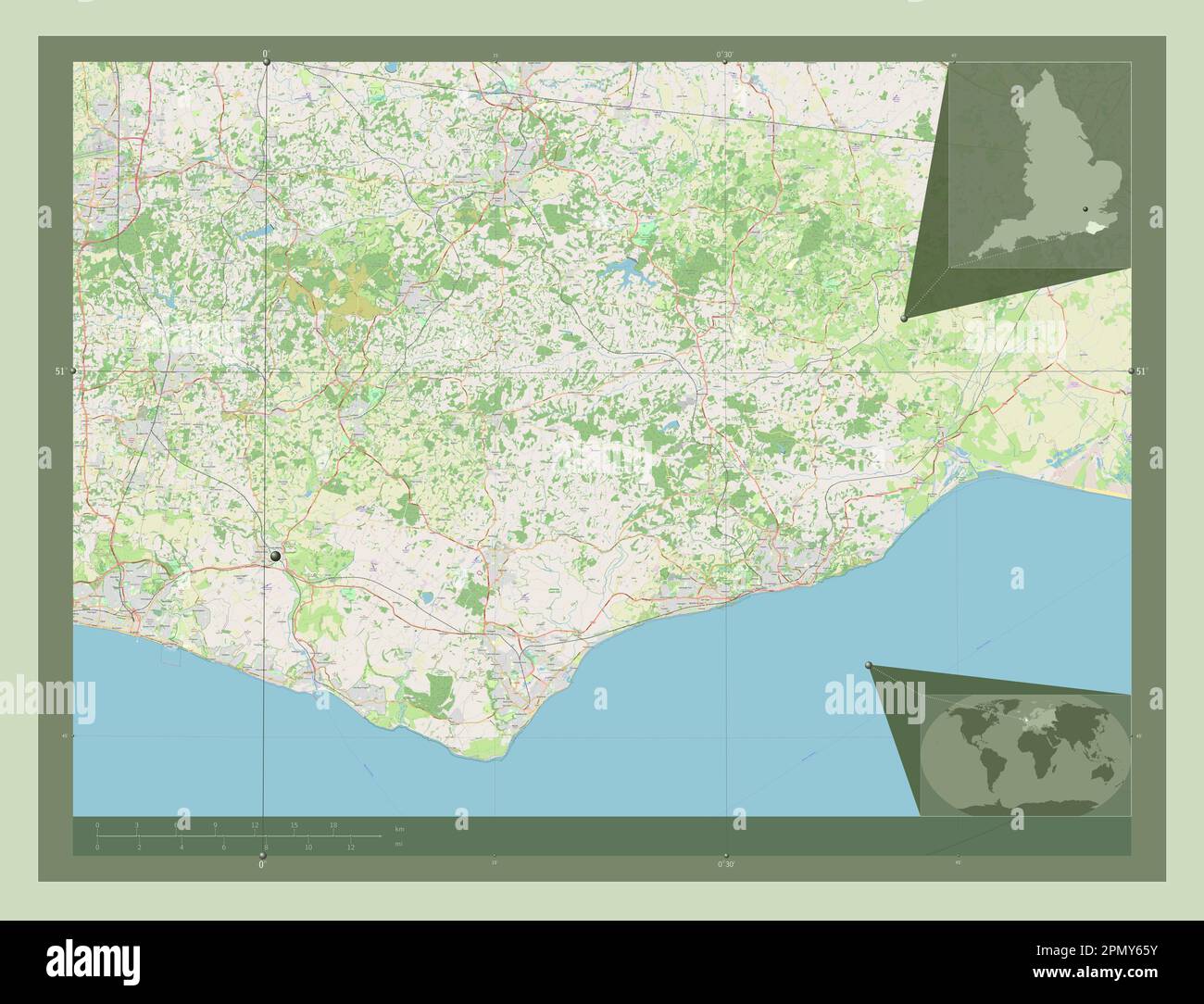 East Sussex, administrative county of England - Great Britain. Open ...