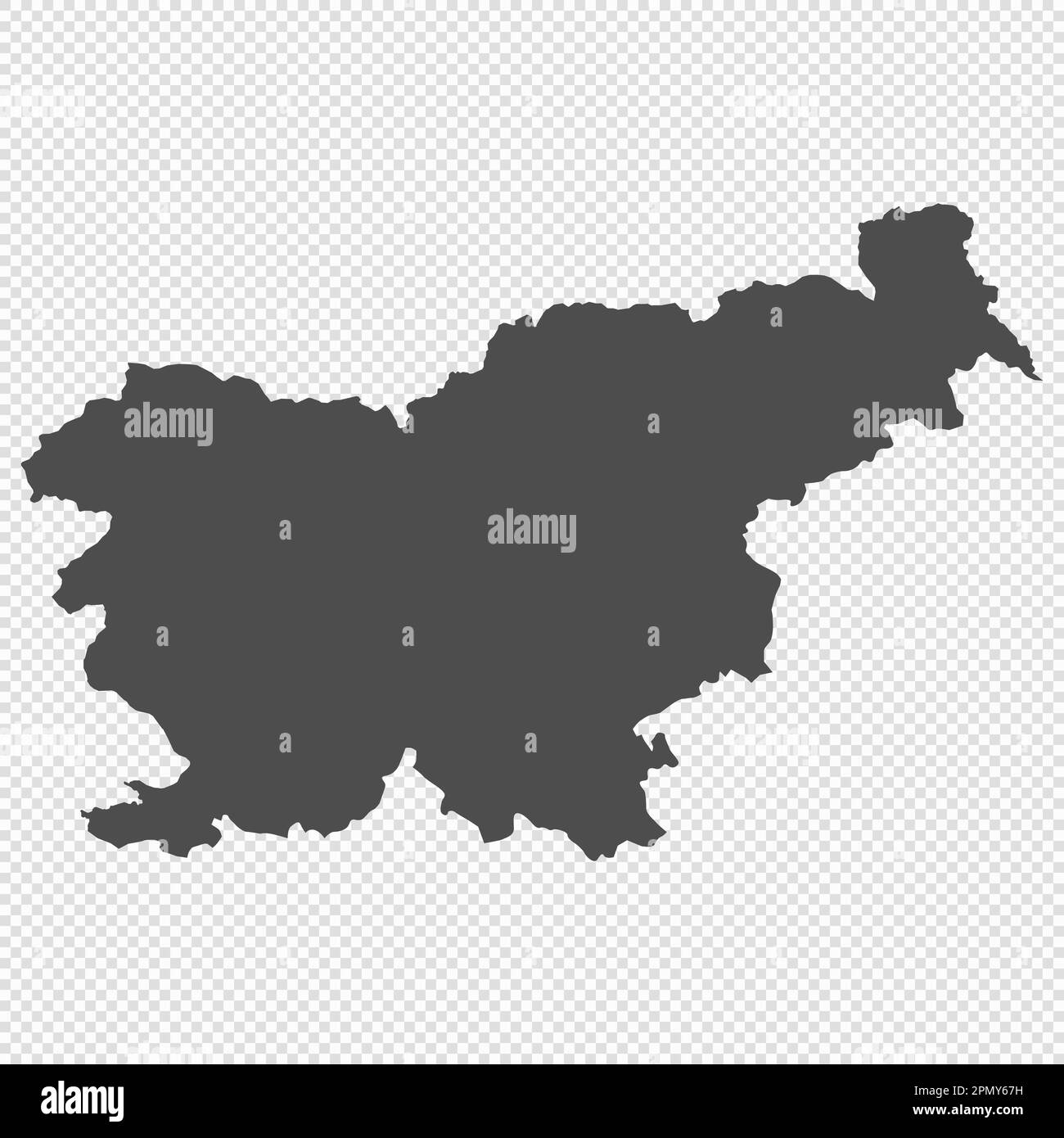 Slovenia map art Black and White Stock Photos & Images - Alamy