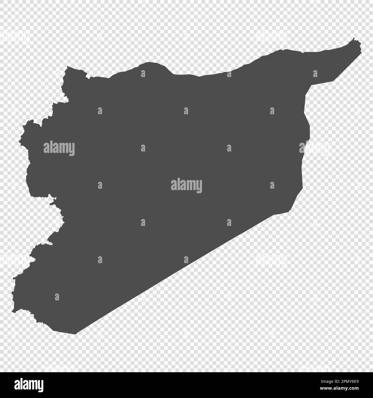 High detailed isolated map - Syria Stock Vector Image & Art - Alamy