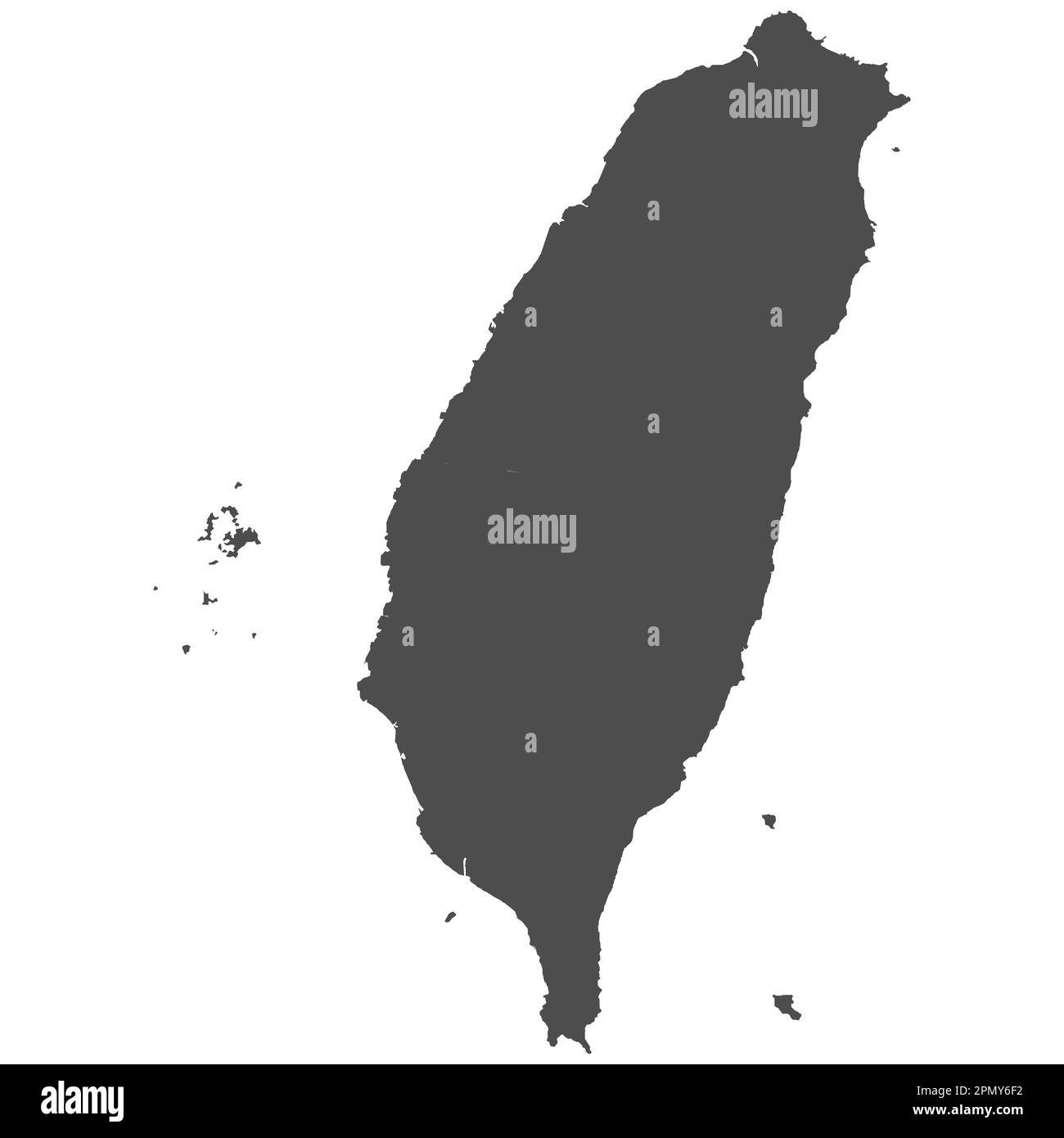 White outline map taiwan Cut Out Stock Images & Pictures - Alamy