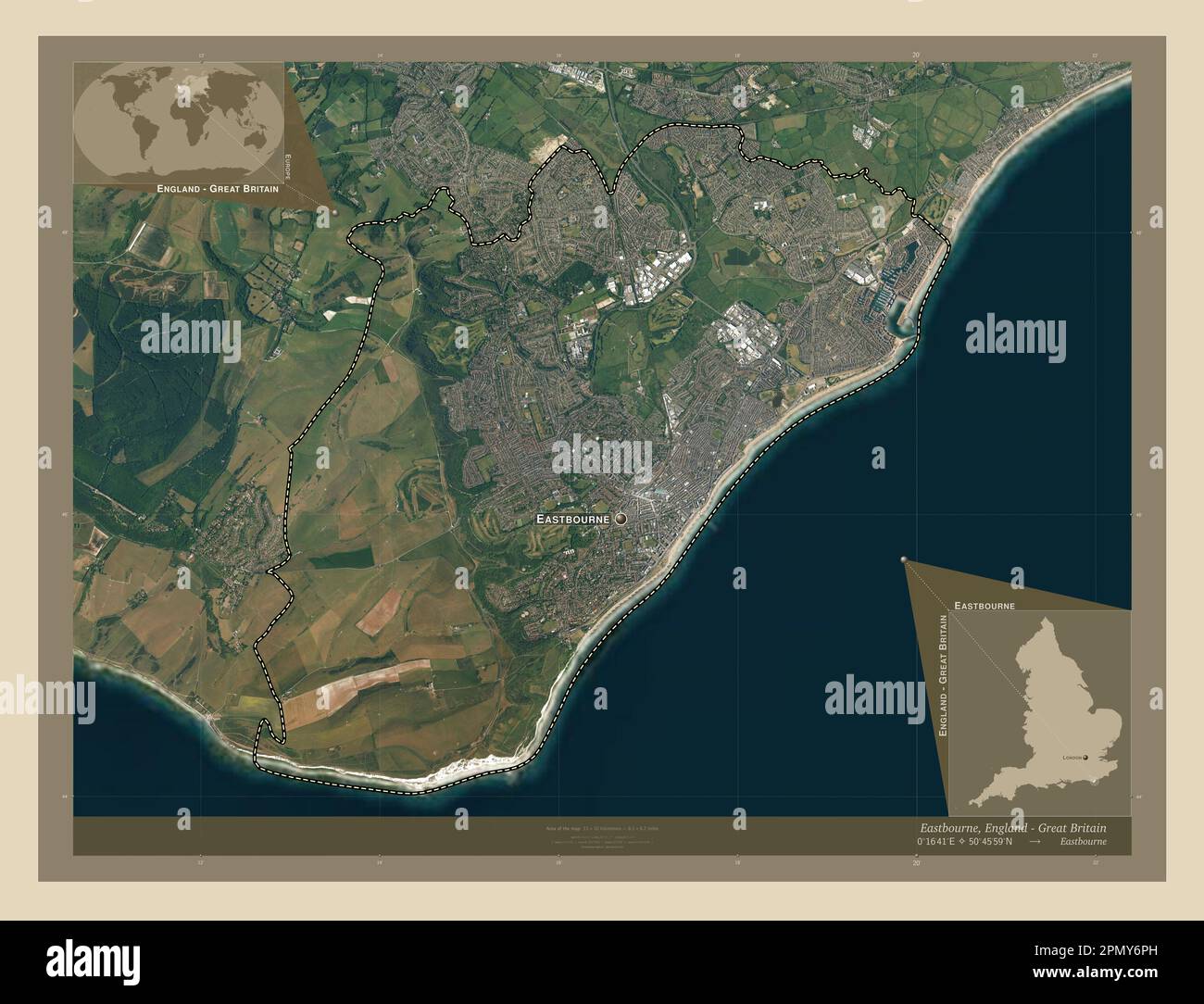 Eastbourne, non metropolitan district of England - Great Britain. High ...