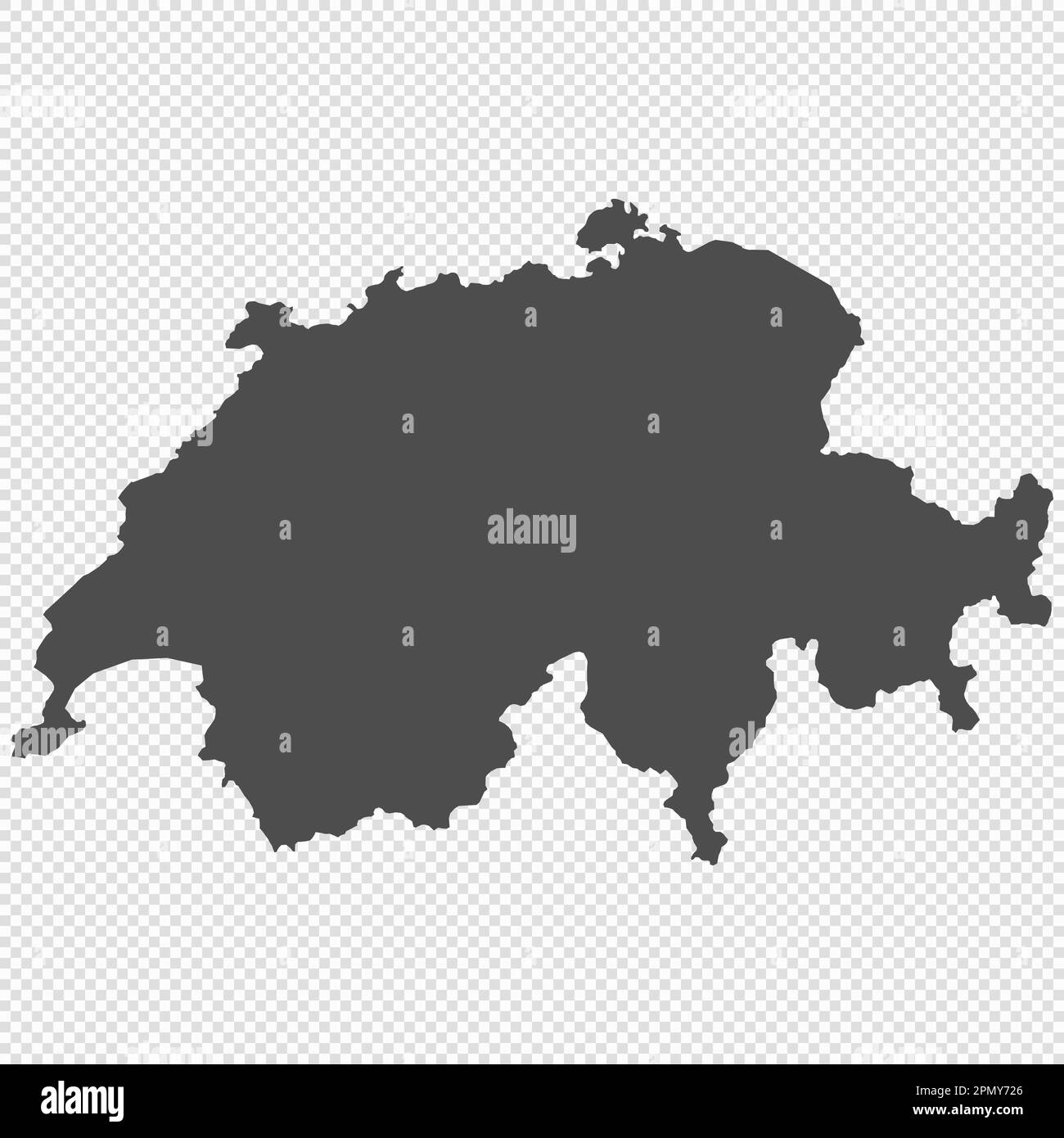 High detailed isolated map - Switzerland Stock Vector Image & Art - Alamy