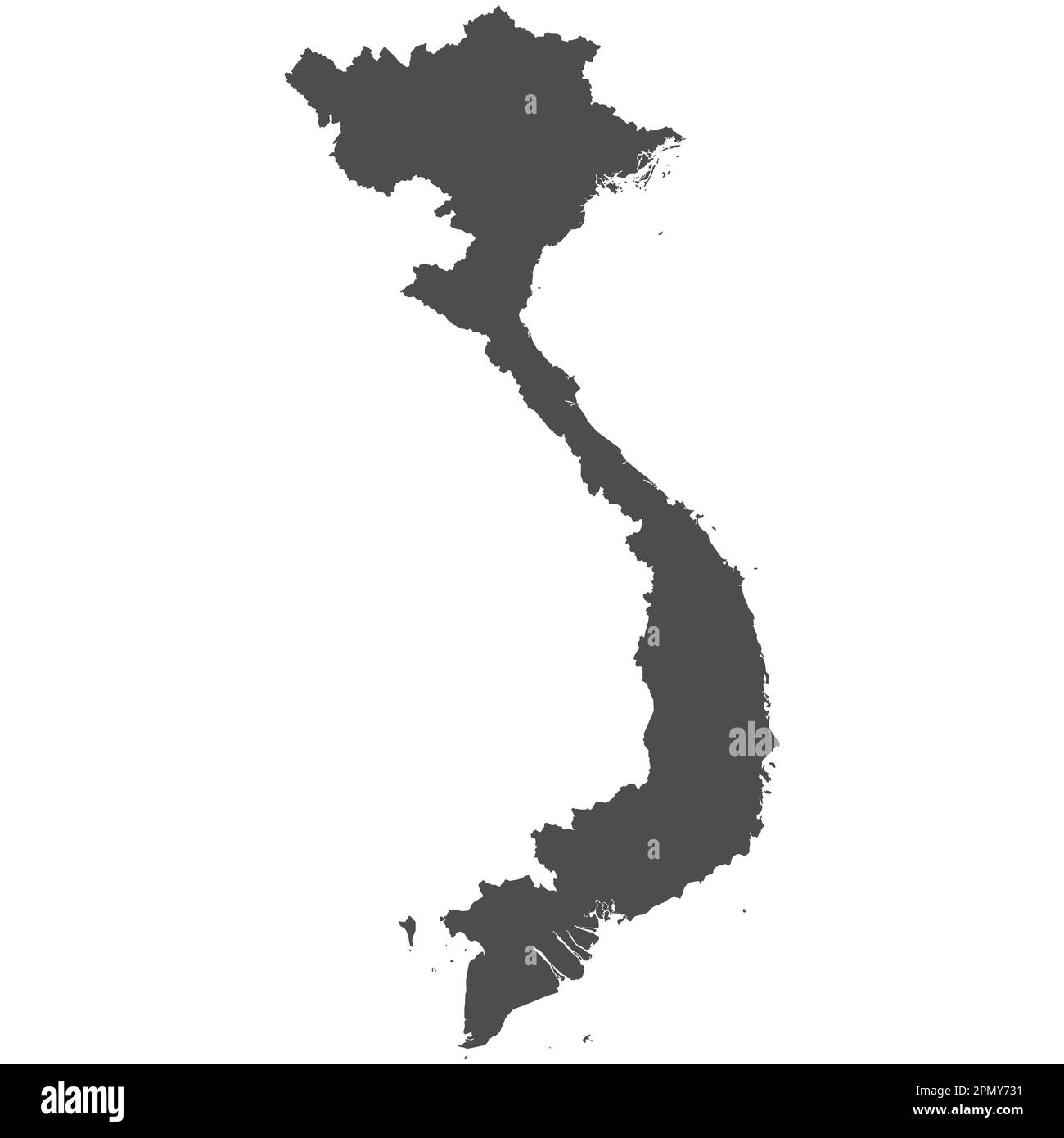High detailed isolated map - Vietnam Stock Vector Image & Art - Alamy