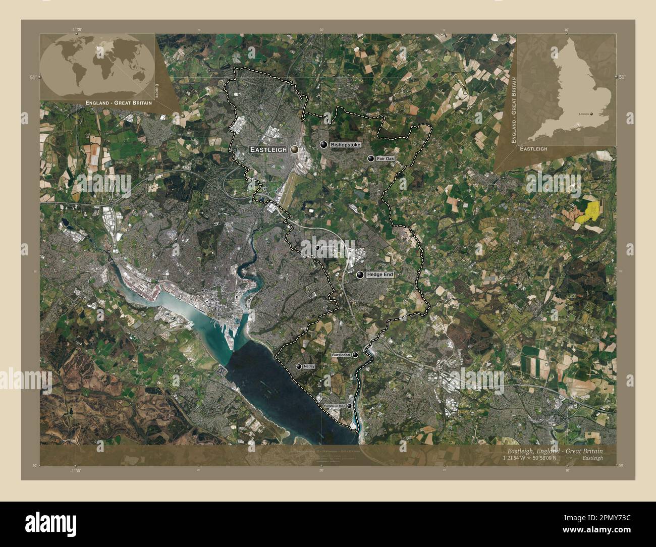 Eastleigh, non metropolitan district of England - Great Britain. High ...