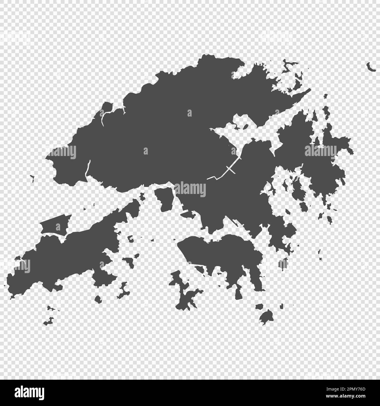 Hong kong map outline Black and White Stock Photos & Images - Alamy