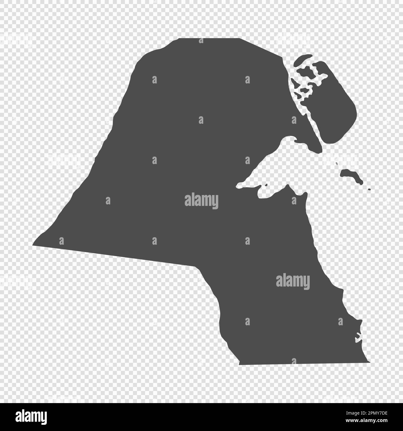 Kuwait map vector Black and White Stock Photos & Images - Alamy