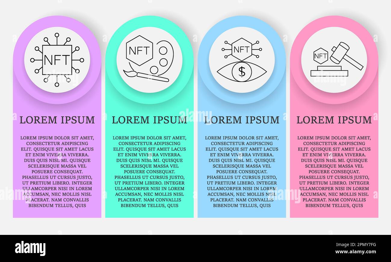 NFT vector icon card. Non-fungible token. vector Stock Vector Image & Art - Alamy