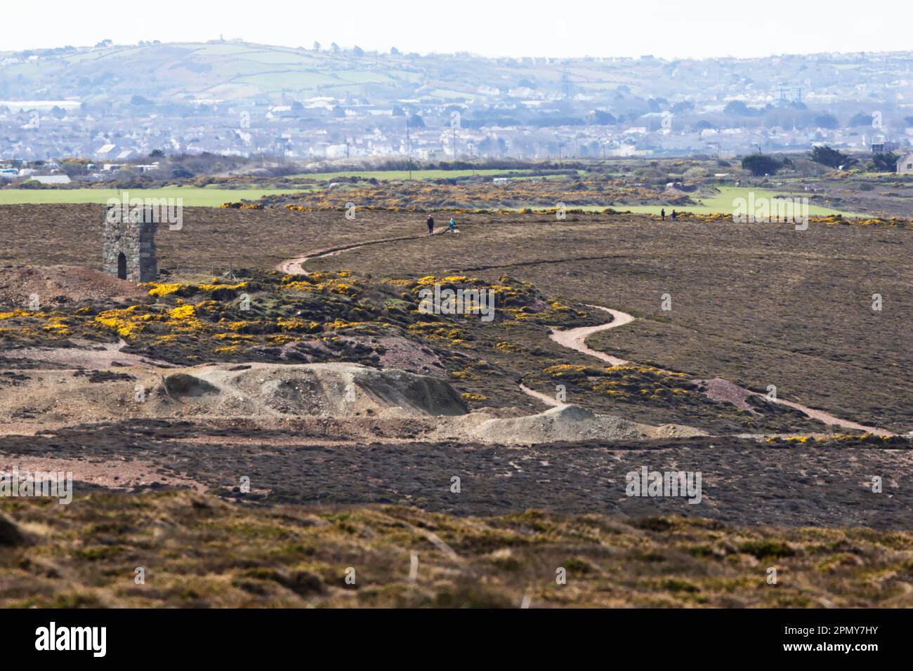 Ruins at Wheal Coates tin mine, near St. Agnes, North Coast of Cornwall ...
