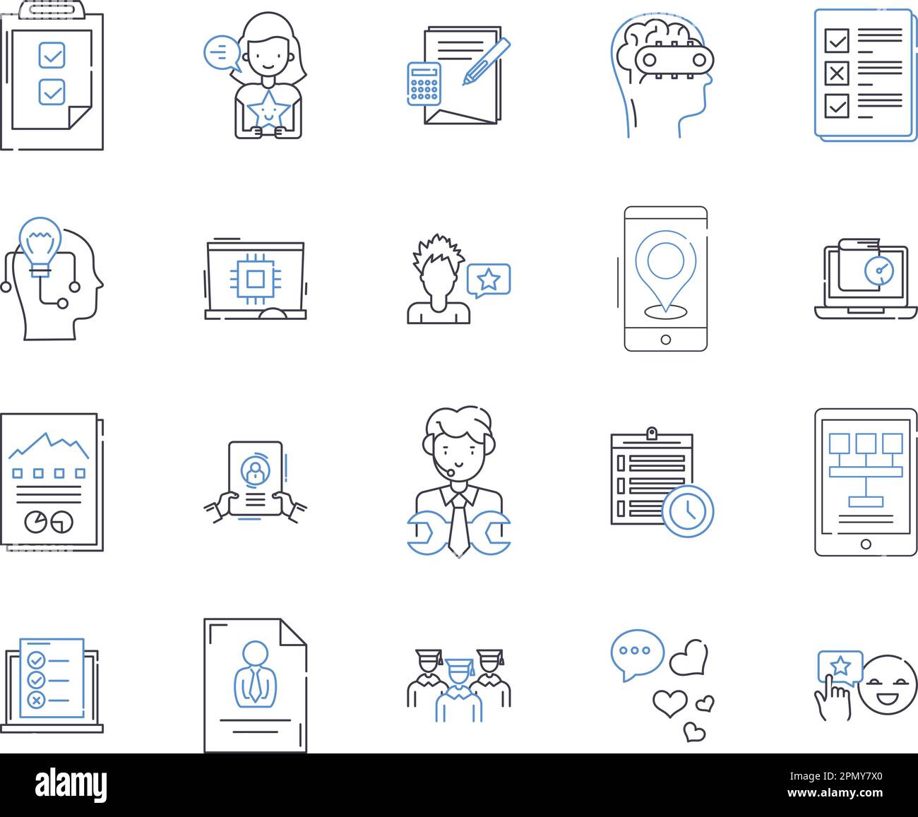 journalism outline icons collection. Reporting, Writing, Editing, Newsgathering, Journalism ...