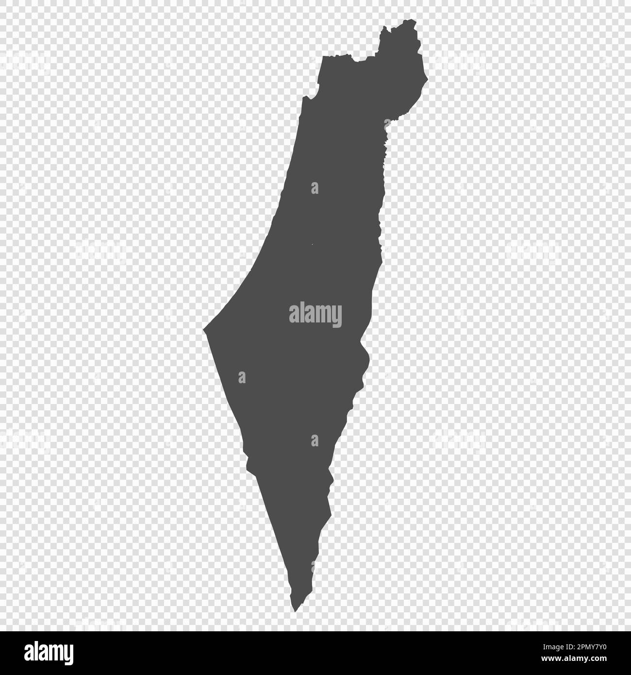 High detailed isolated map - Israel Stock Vector Image & Art - Alamy
