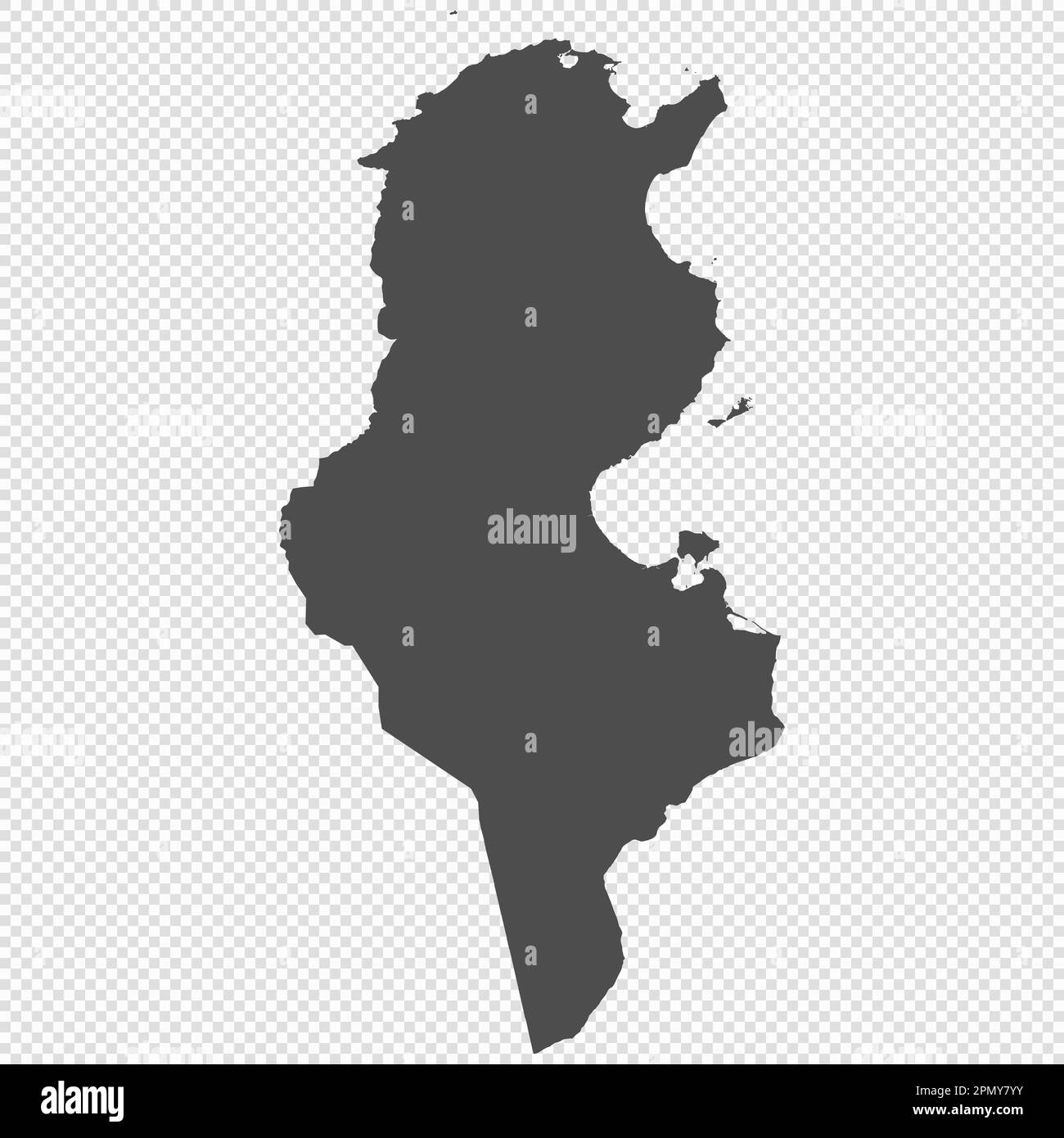 Vector map tunisia isolated Black and White Stock Photos & Images - Alamy