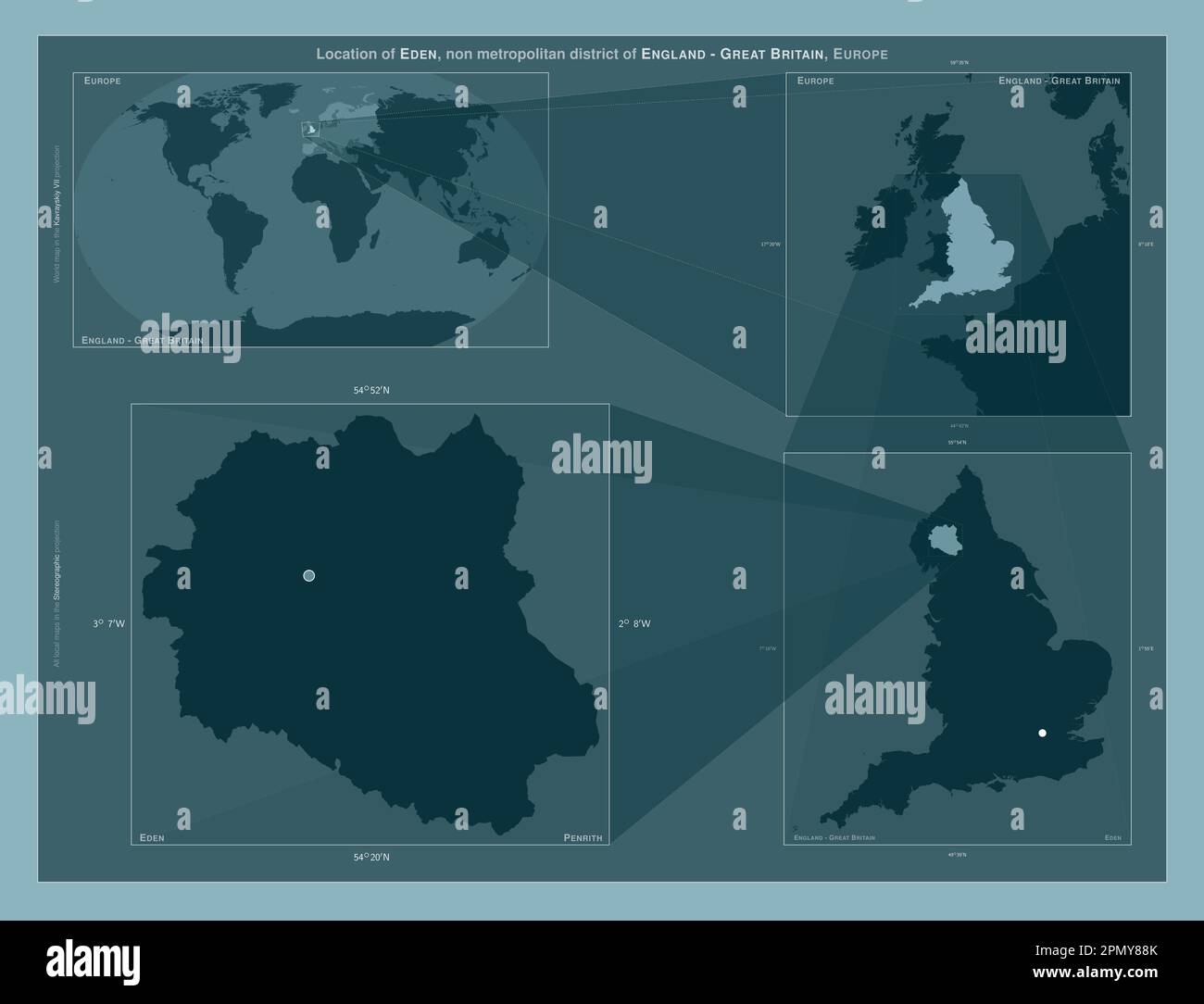 Penrith map vector hi-res stock photography and images - Alamy