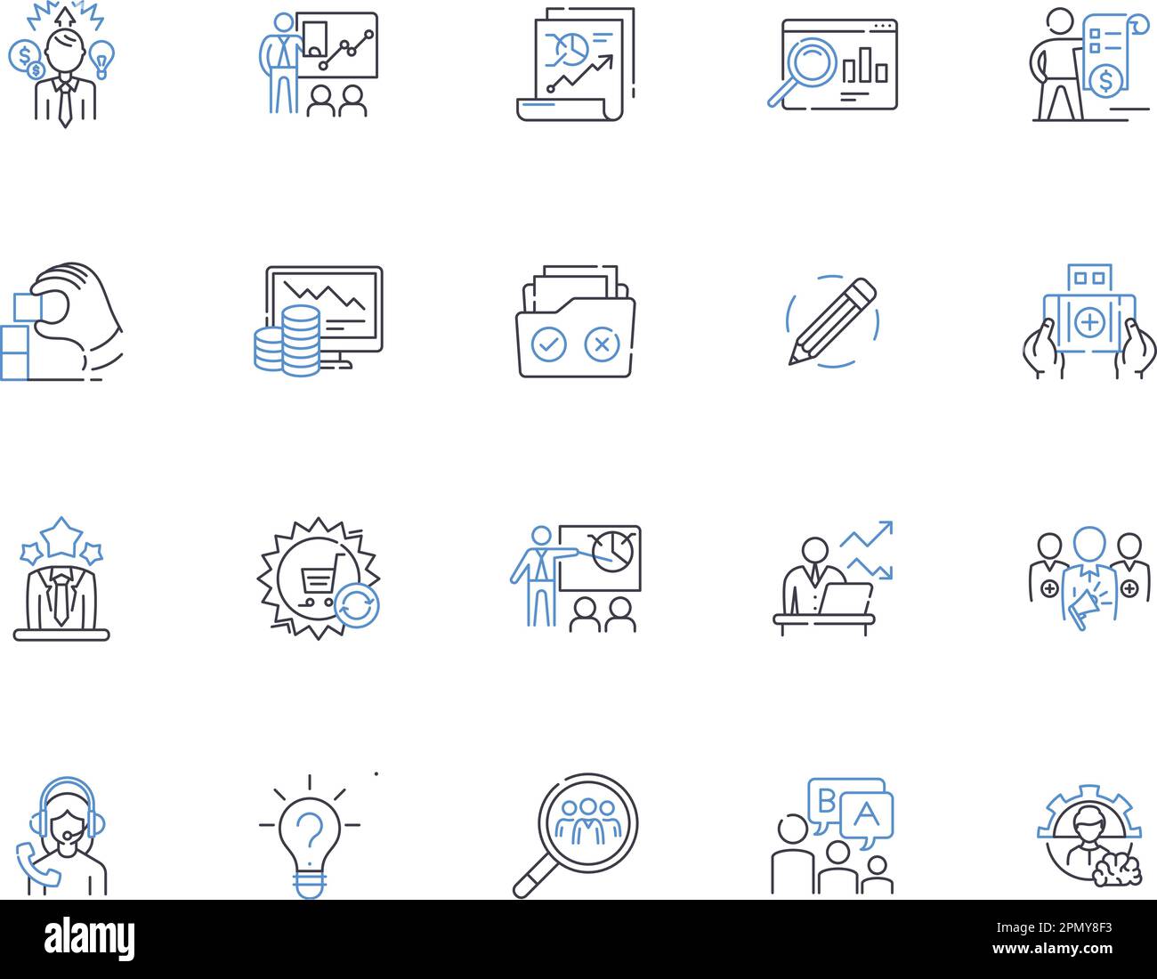 Project outline icons collection. Project, Planning, Task, Management ...