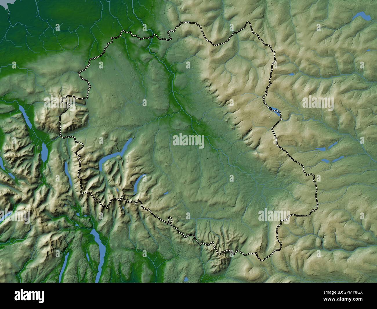 Eden, non metropolitan district of England - Great Britain. Colored ...