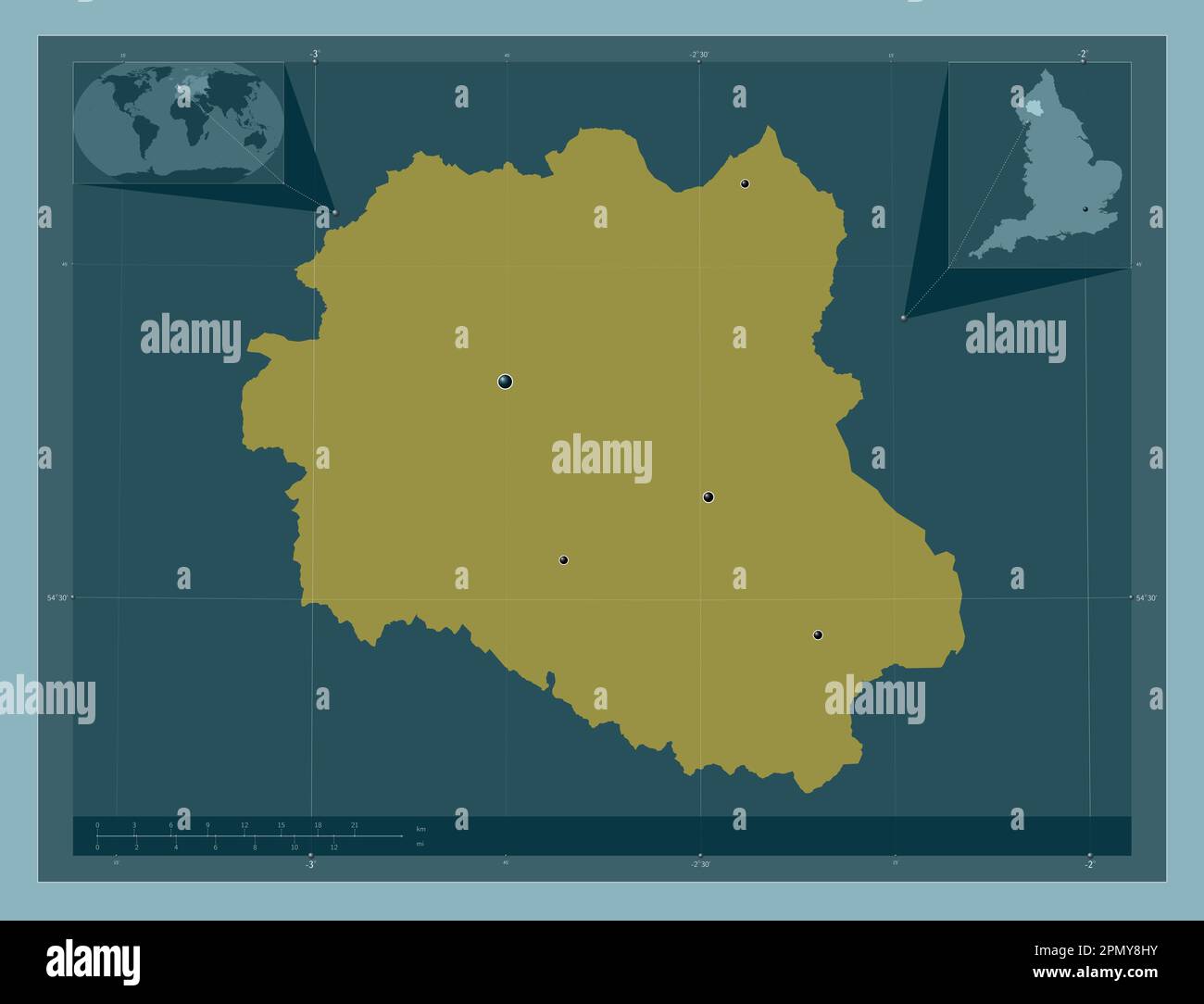Eden, non metropolitan district of England - Great Britain. Solid color ...