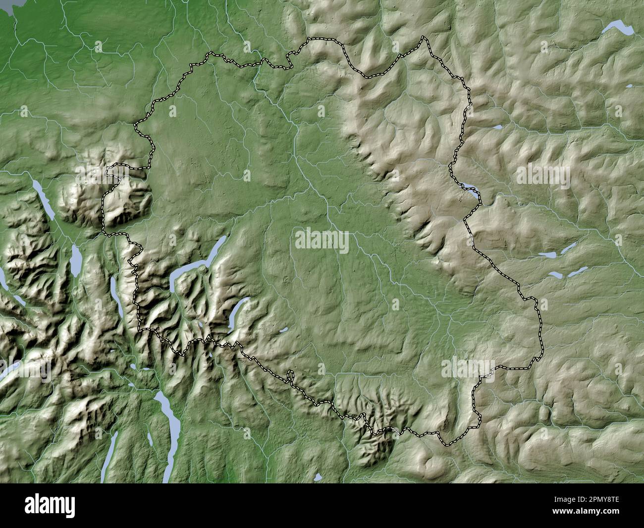 Eden, non metropolitan district of England - Great Britain. Elevation ...