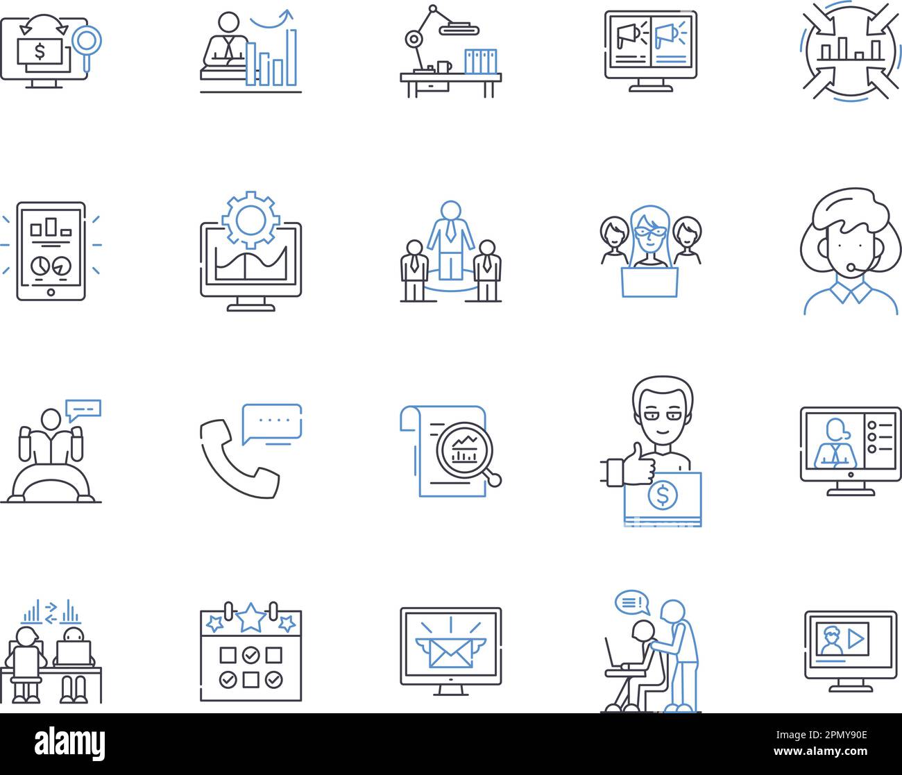 Product launch outline icons collection. Product, Launch, Release ...