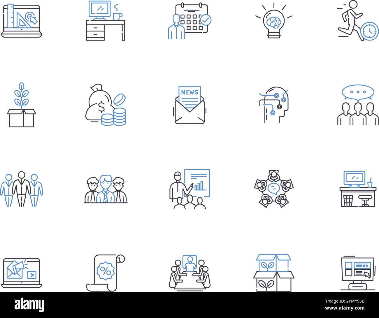 Analysis outline icons collection. Examine, Analyze, Investigate, Study ...