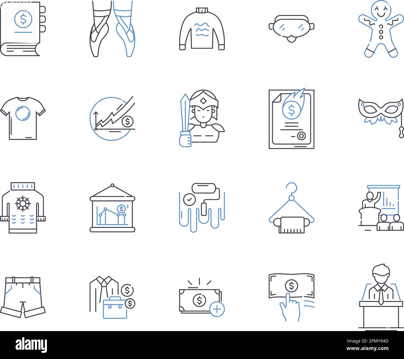 Fashion factory outline icons collection. Fashion, Factory, Garment ...