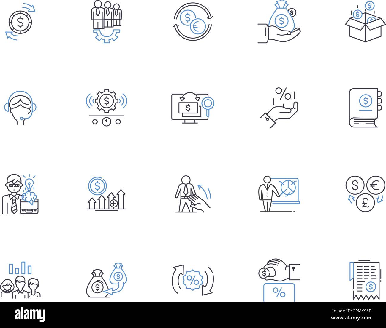 Credit outline icons collection. Credit, Loans, Cards, Banking, Score ...