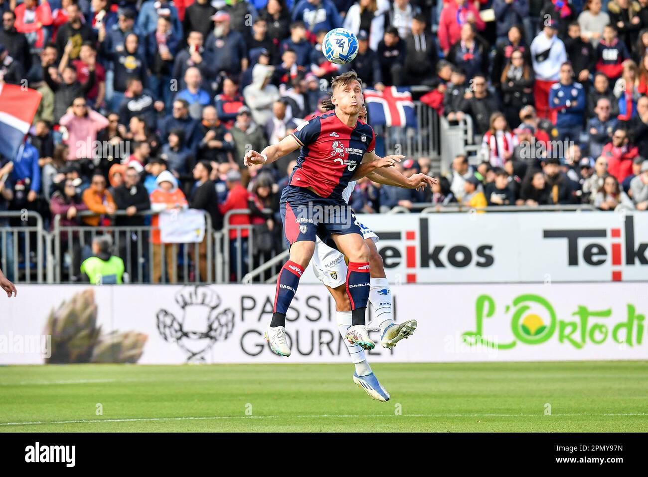 Cagliari, Italy. 15th Apr, 2023. Nik Prelec of Cagliari Calcio during ...