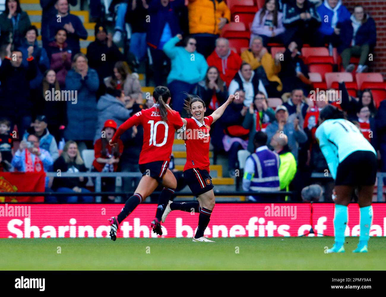 Manchester United's Rachel Williams celebrates scoring their side's ...