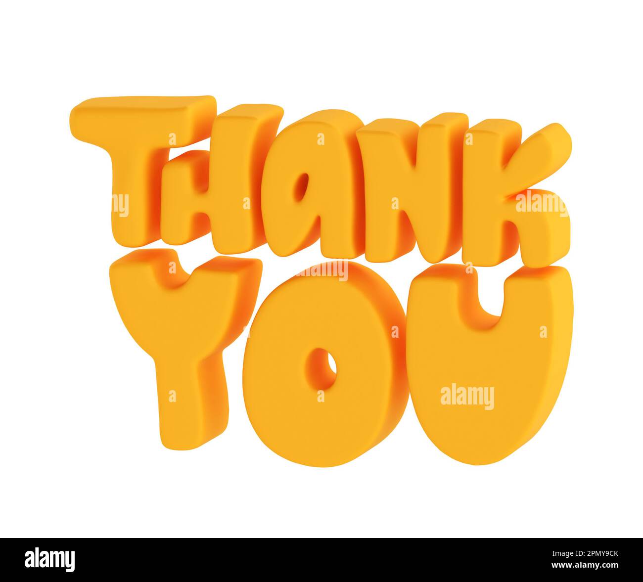 Thank you orange lettering 3d text icon hand drawn, thanksgiving day ...