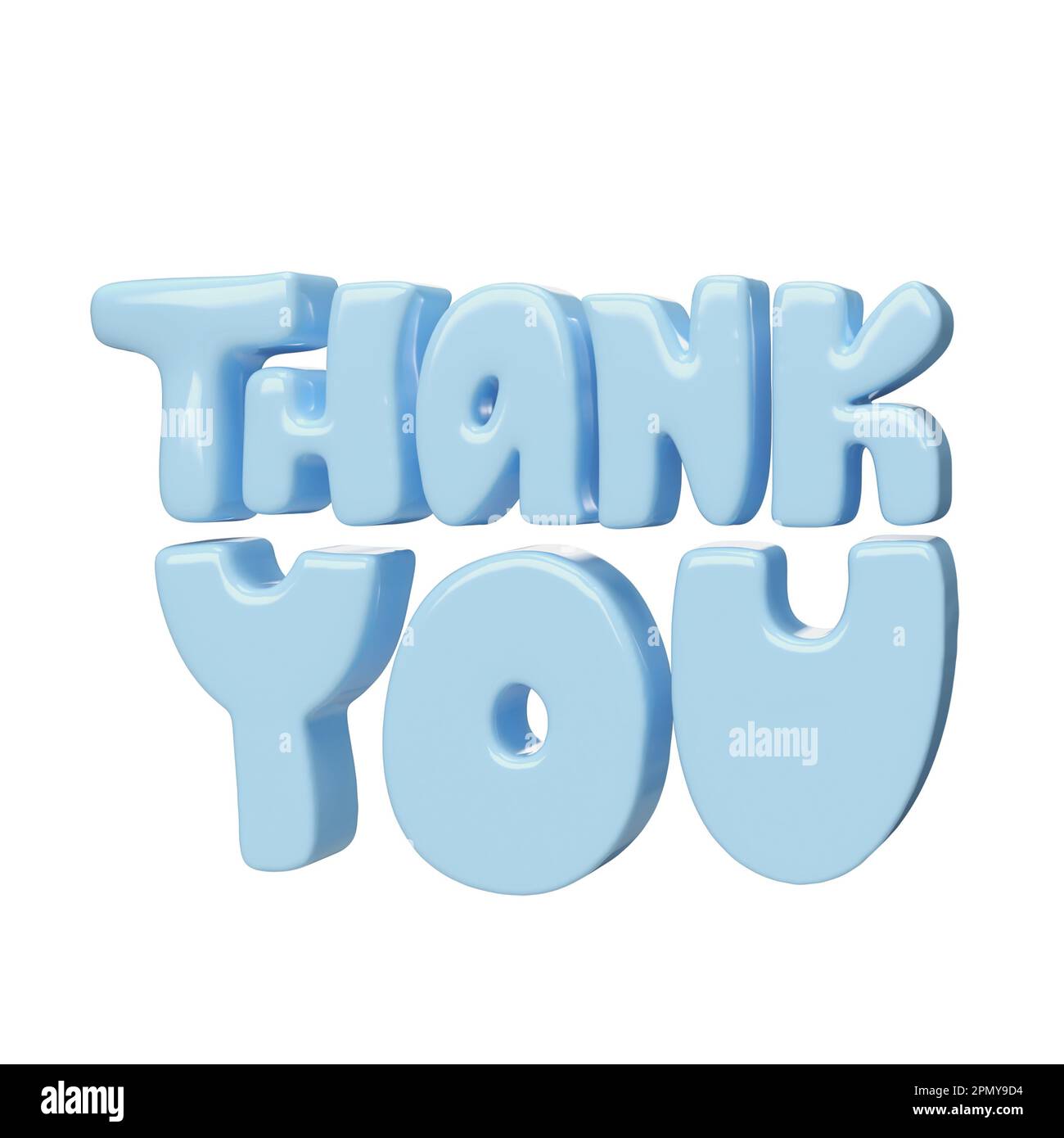 Thank you blue lettering 3d text icon hand drawn, thanksgiving day Cute ...