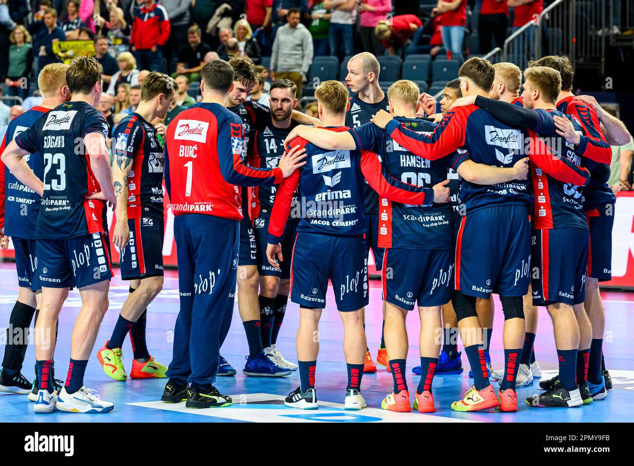 Cologne, Germany. 15th Apr, 2023. Handball: DHB Cup, SG Flensburg ...