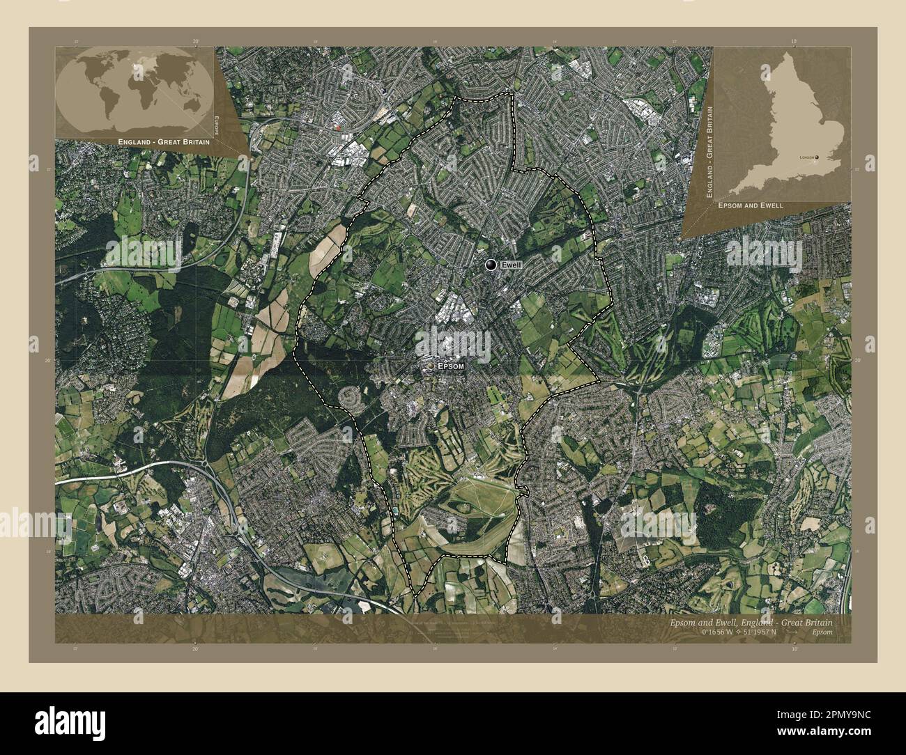 Epsom and Ewell, non metropolitan district of England - Great Britain ...