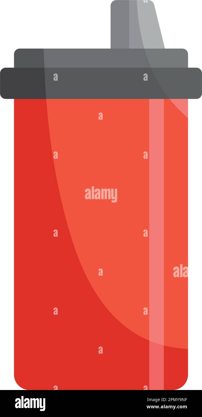 Red plastic bottle design over white Stock Vector Image & Art - Alamy