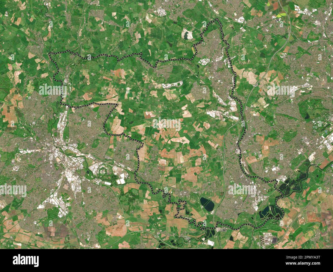 Erewash, non metropolitan district of England - Great Britain. Low ...