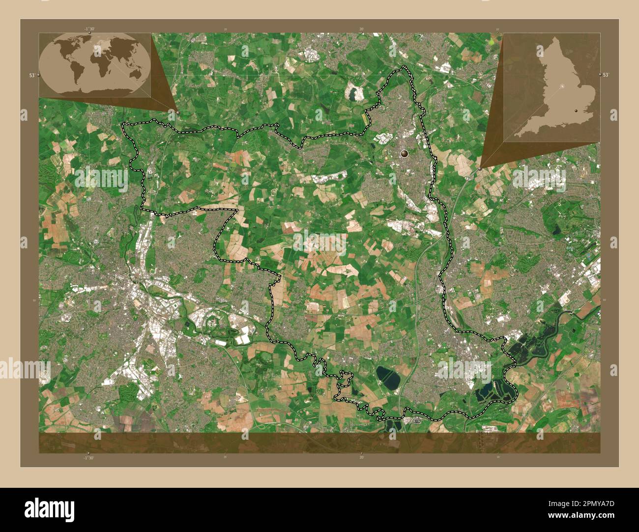 Erewash, non metropolitan district of England - Great Britain. Low ...